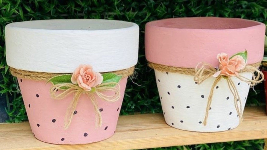 ¿Cómo pintar macetas de barro? Ideas originales que lucirán hermosas en ...