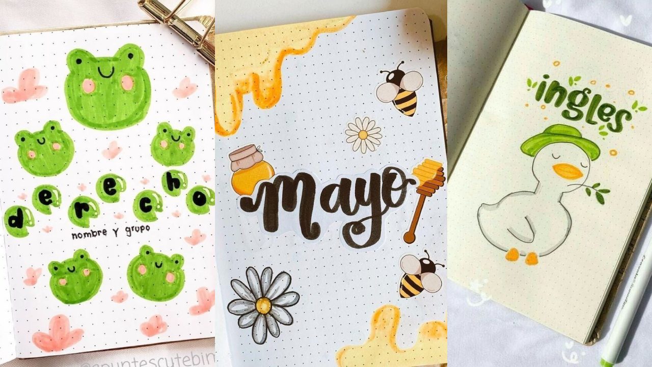 7 Ideas De Portadas Para Cuaderno Fáciles Y Hermosas